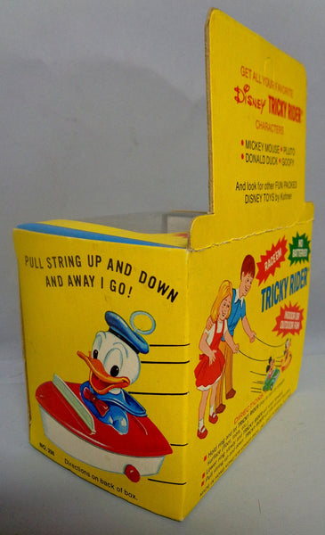 DISNEY TRICKY RIDER,Goofy,298, String Powered, Vintage Childs Toy, Wal ...