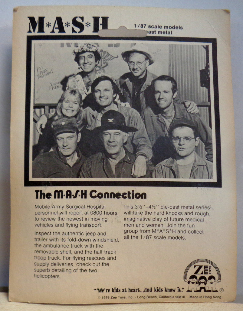 MASH 4077 TV Series,1/87 scale,Die Cast Metal,1976,Willys Medical Jeep ...