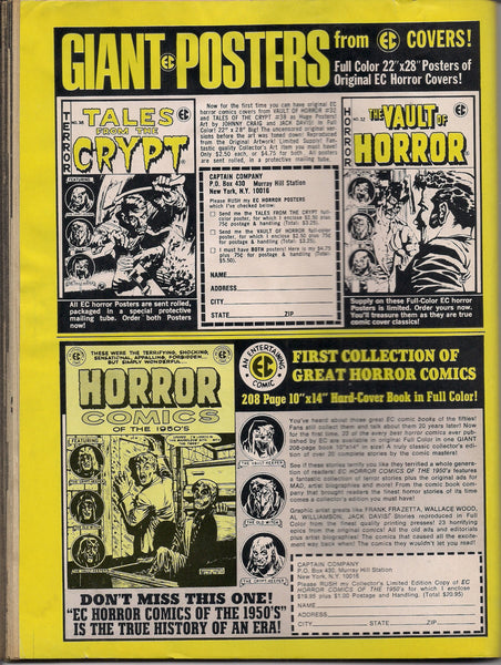 FAMOUS MONSTERS 91 Uncommon Frogs Count Yorga Godzilla E C Comics Tale ...